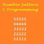 Print Number Pattern Square Shape 5 to 1 - EasyCodeBook.com
