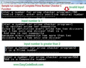 Complete Prime Checker Function - EasyCodeBook.com