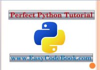 Perfect Programming Tutorials with Example Programs For Beginners - EasyCodeBook.com
