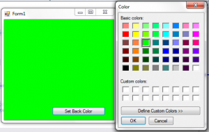 Use Color From Color Dialog Box C Sharp - EasyCodeBook.com